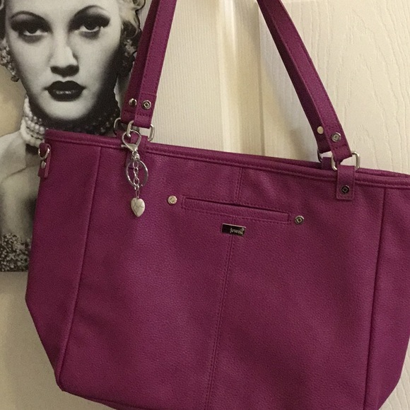 thirty-one | Bags | Thirty Onejewel Townsfair Raspberry Reversible Tote ...